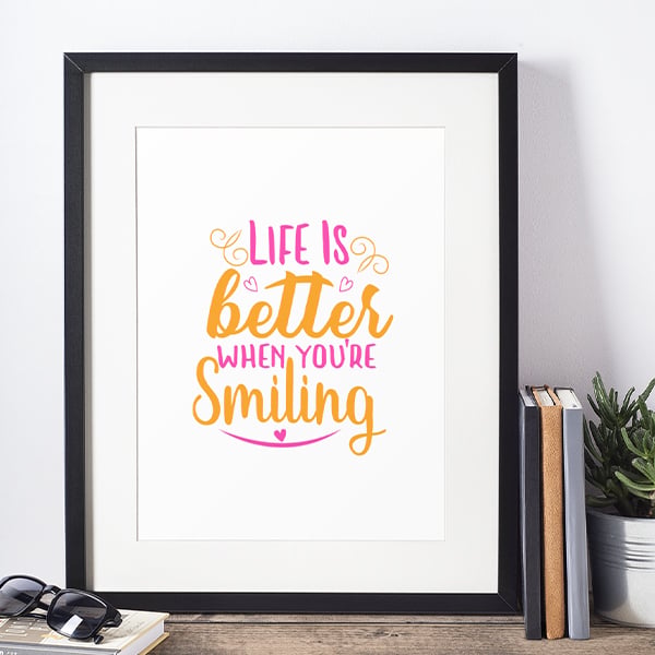 Life is Better Quote Wall Art, Printable Art