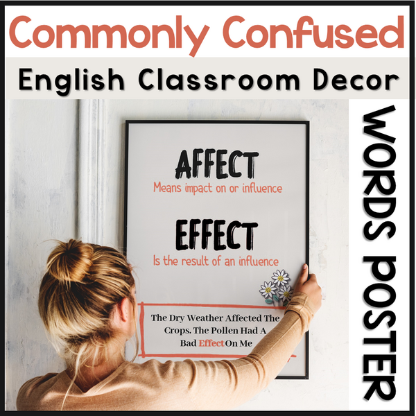 Introducing Commonly Confused Words 10 Poster Set - English Classroom ...