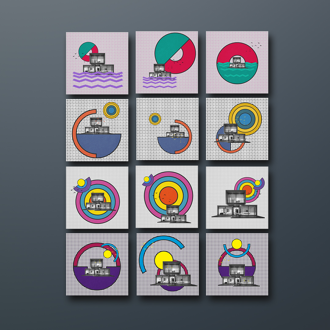 Rendering Template Pack 09// Memphis Style