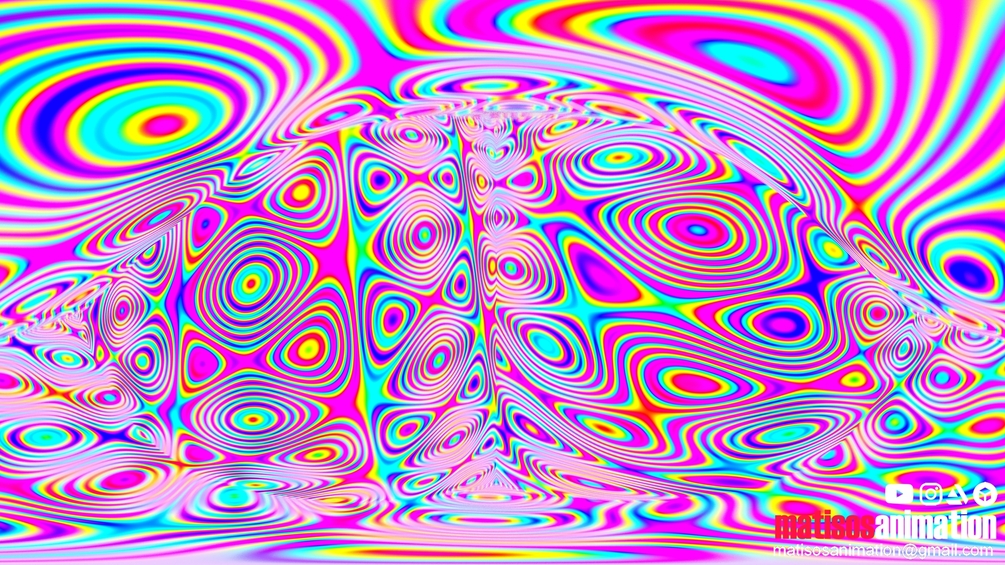 360º trippy psychedelic video loop 3