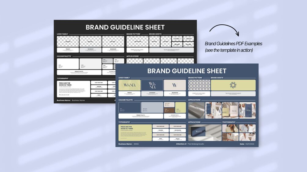 Brand Guidelines Sheet Template