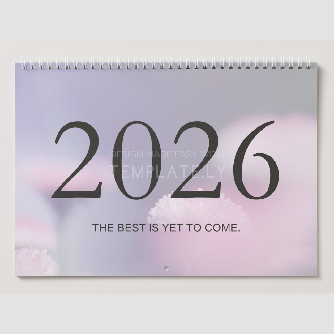 2026 A4 Wall Calendar – Printable PDF | Landscape, Minimalist, Monthly ...