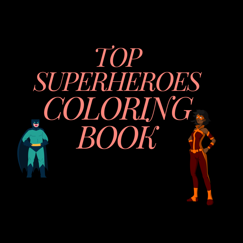 coloring book of superheroes