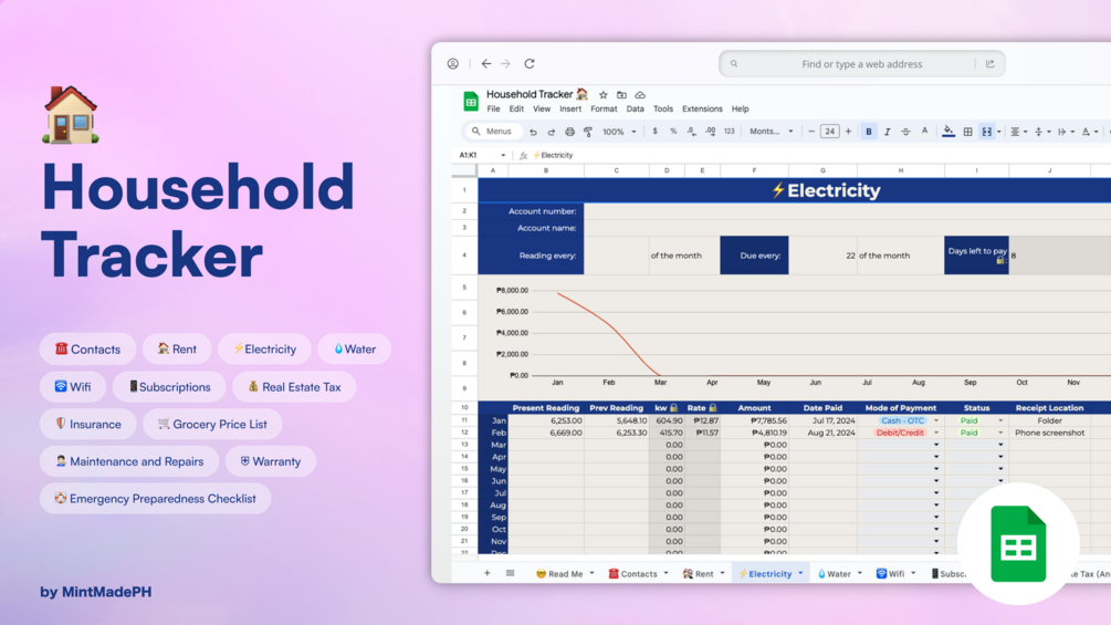 All-In-One Household Tracker