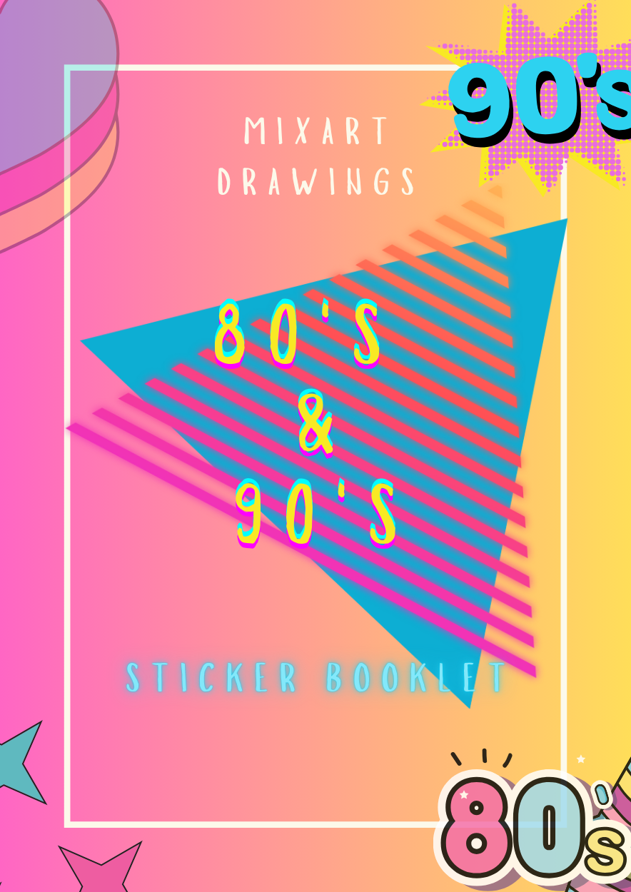 80's and 90's sticker booklet
