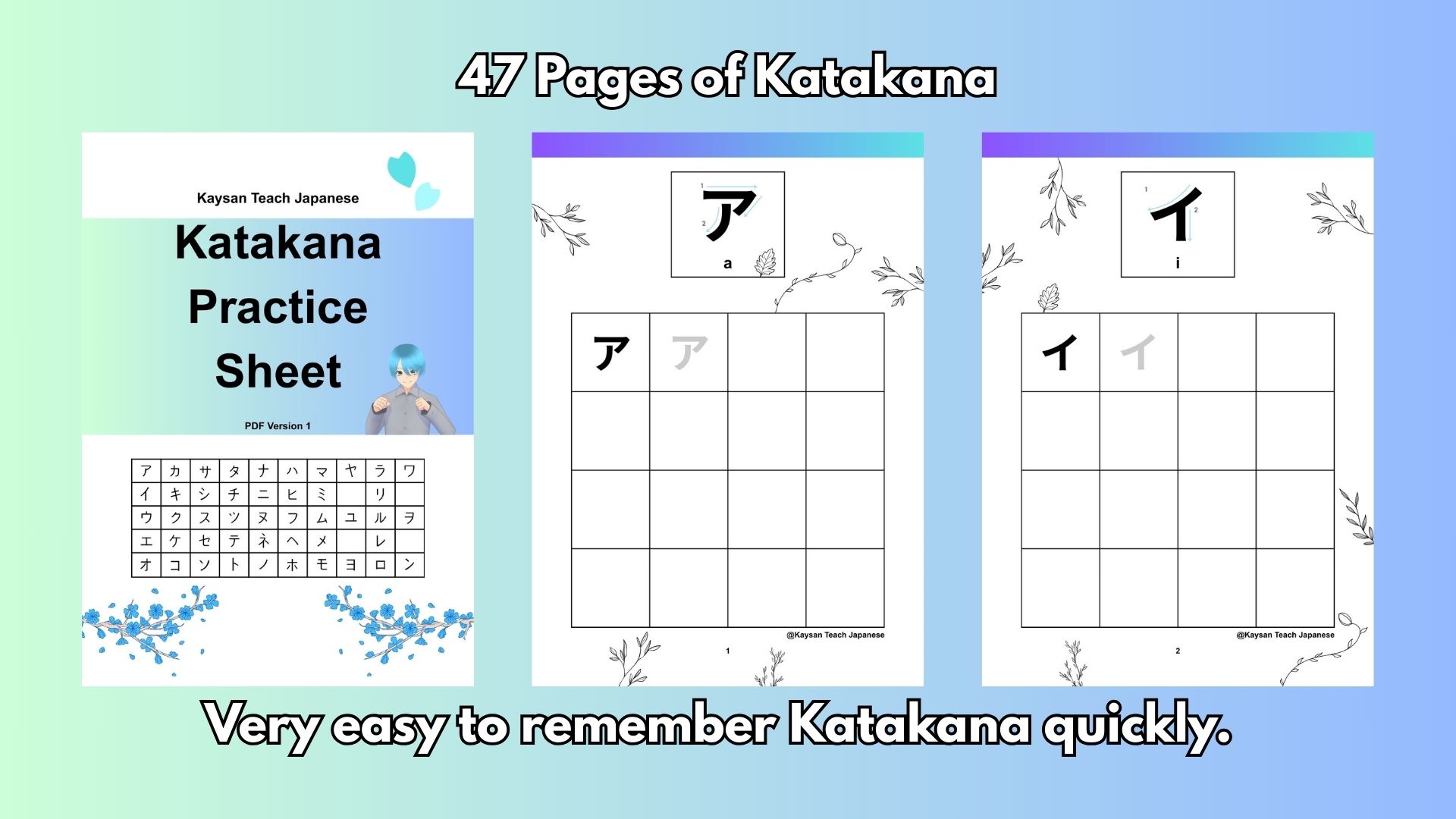 Japanese Hiragana & Katakana Practice Workbook