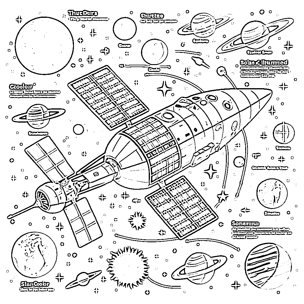 Learn and Color the Solar System: A Fun Space Coloring Book for Kids