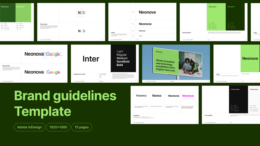 Simple brand guidelines template