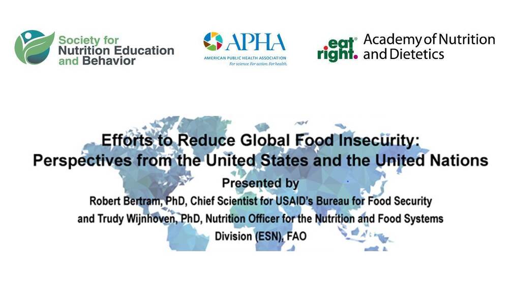Efforts to Reduce Global Food Insecurity: Perspectives from the United ...