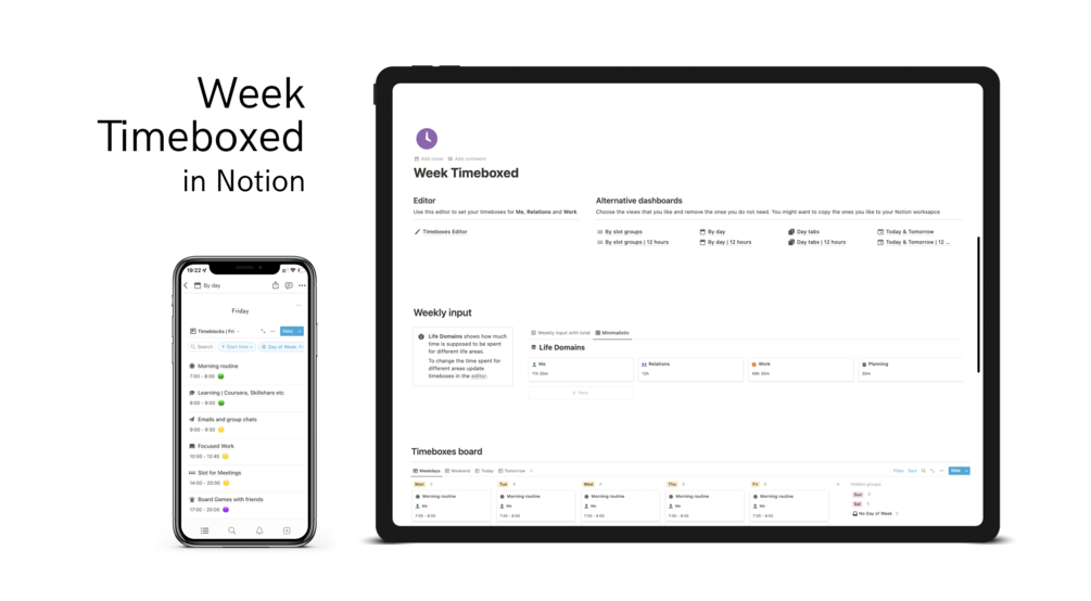 Week Timeboxing in Notion