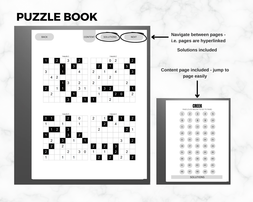 reMarkable 2 & Kindle Scribe Templates - Puzzle Activity Book MEGA ...