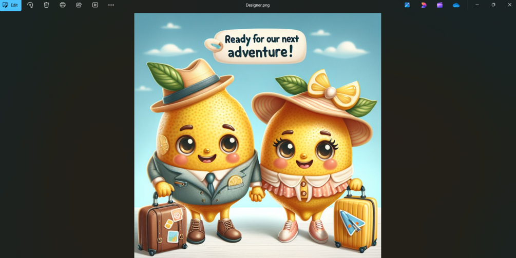 Adorable Lemon Couple Digital Wallpaper😊