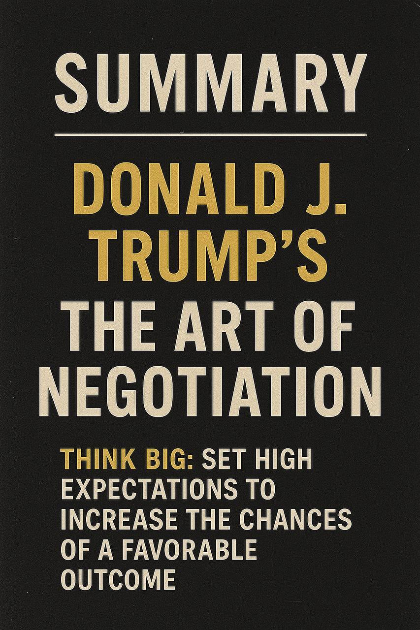 Summary of Donald J. Trump’s Book: "The Art of Negotiation"