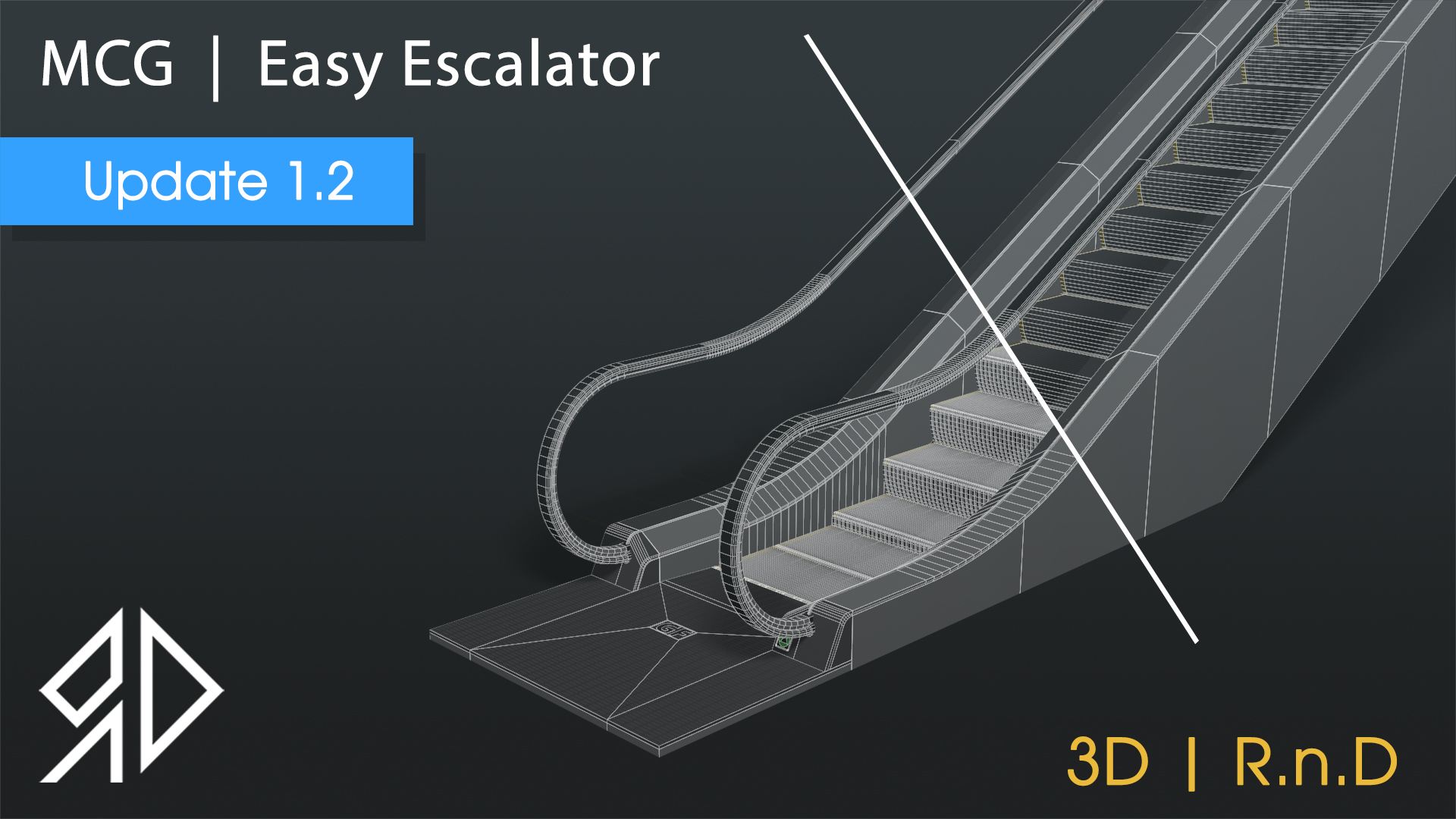 🚨 "3ds Max | MCG | Easy Escalator Pro" v1.2 A New Updated version - 3D | R.n.D