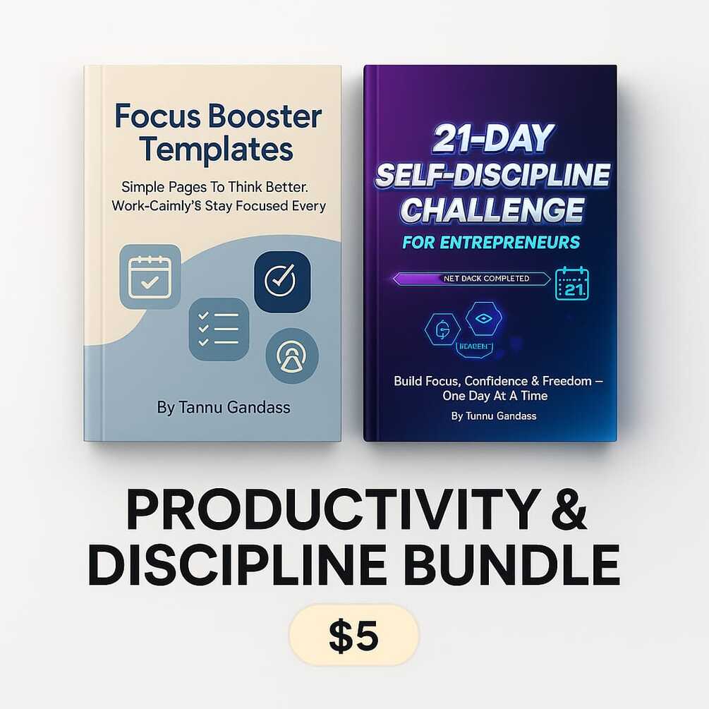 21-Day Self-Discipline Challenge for Entrepreneurs + Focus Booster ...