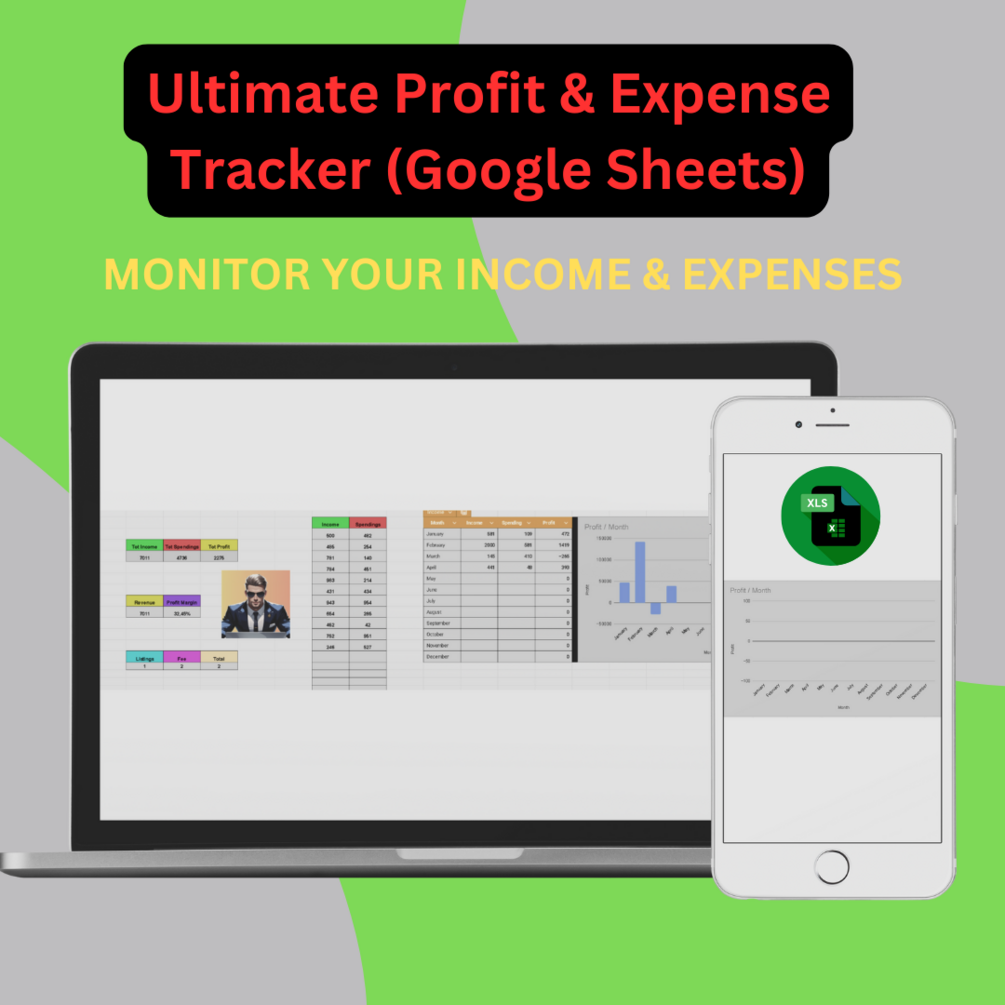 Ultimate Profit & Expense Tracker (Google Sheets)