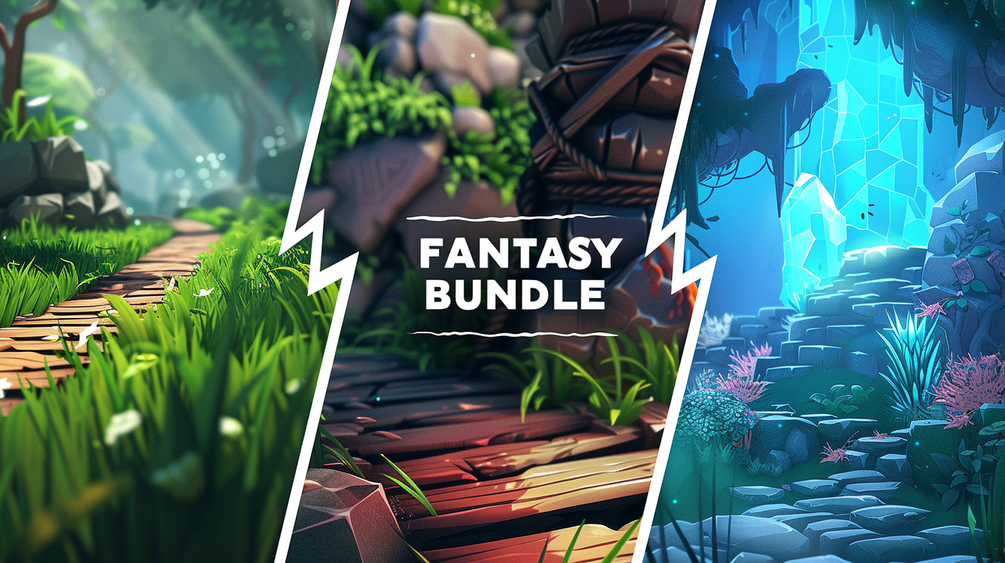 Stylized Fantasy Texture Bundle (100+ Assets)
