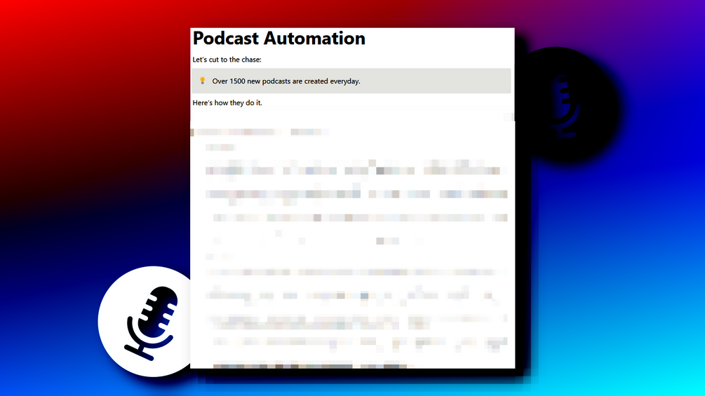 Podcast Automation For Dummies