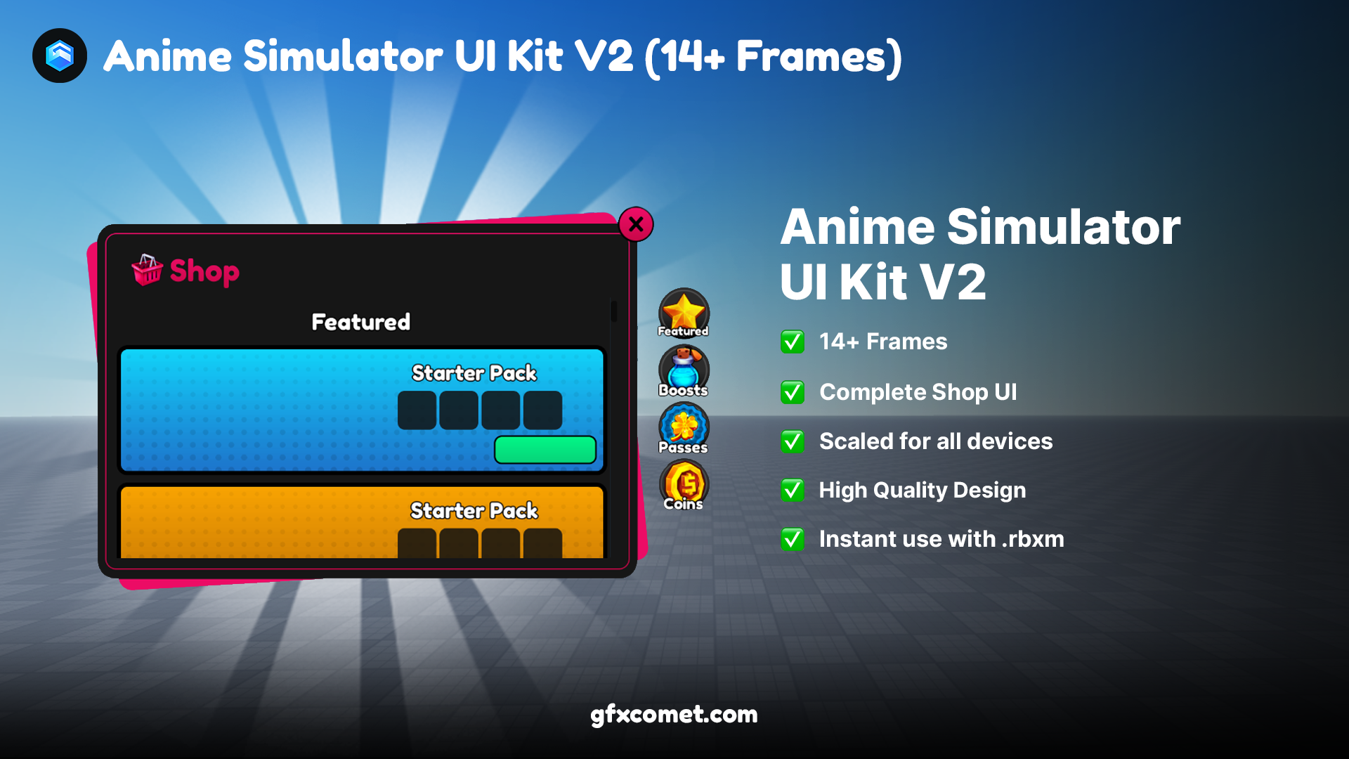 Anime Simulator UI Kit V2 is here! - gfxcomet