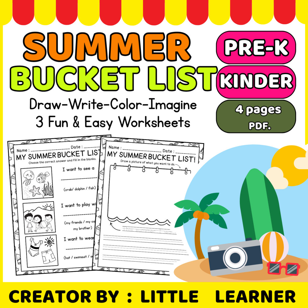 Summer Bucket List Printable – Fun Activities for Kids & Families!!