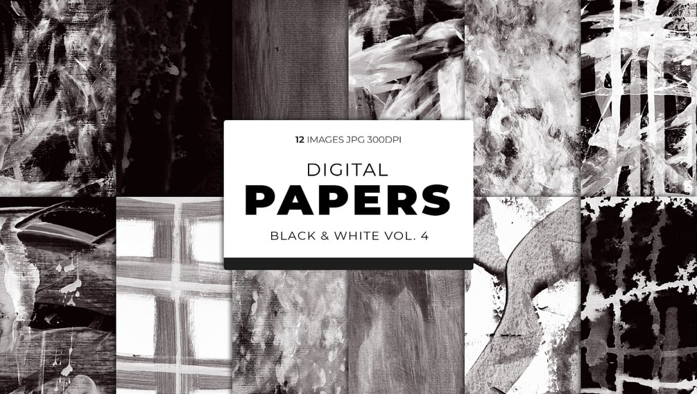 Digital papers Black and White vol. 4