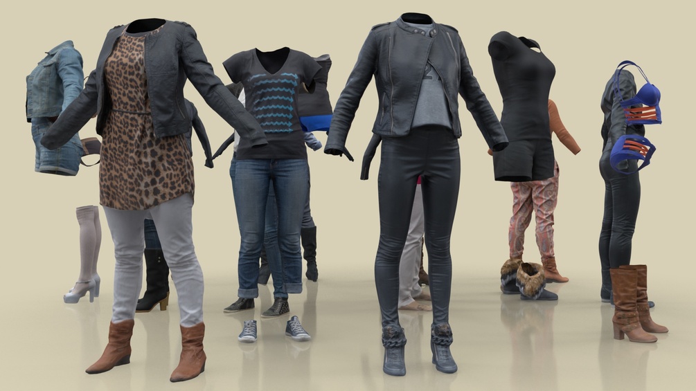 20 Versatile and Stylish 3D Scanned Female Outfits Collection for ...
