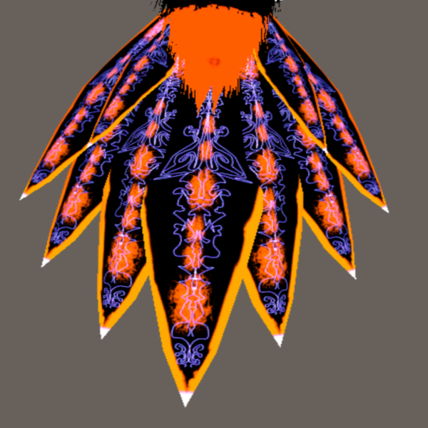 Stylized Magpie Rex Tail Feather Emissions