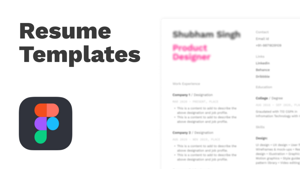 Resume template (Figma file)