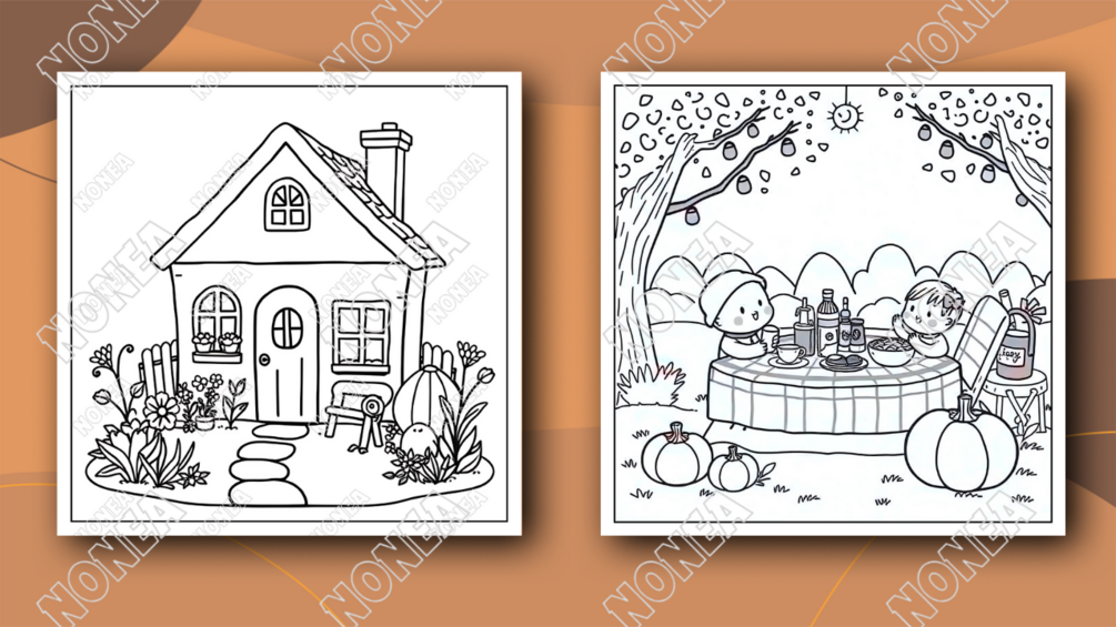 Cozy Space Home: 10 Delightful Coloring Pages for All Ages 🏠🎨