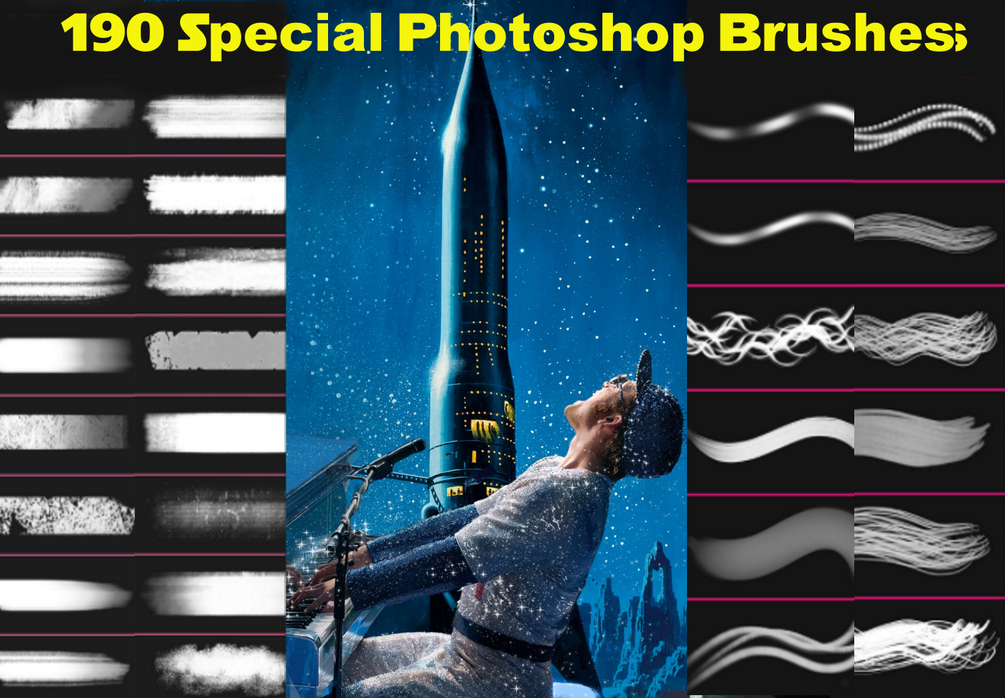 190 Special Brushes for Photoshop and Procreate