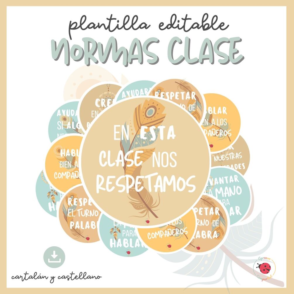 PLANTILLA EDITABLE_ Normas clase_PDF ( castellano y catalán)
