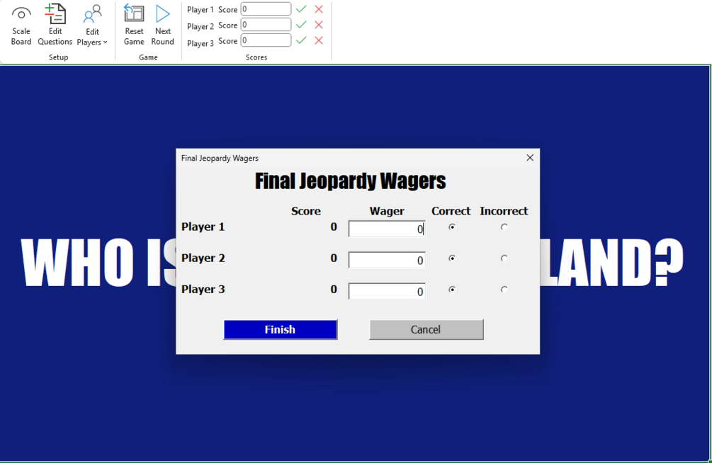 Jeopardy Excel Workbook