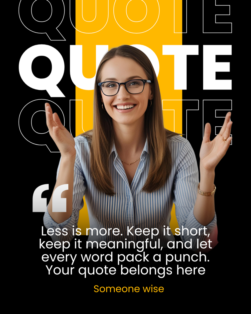 [Bundle] 5 Editable Quote Templates – Canva