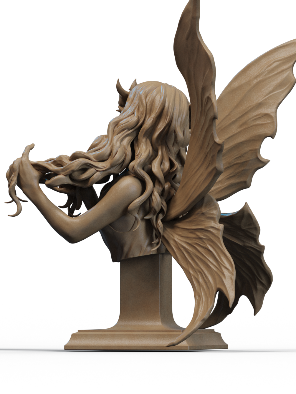 Fairy Blossom Bust 3D Print