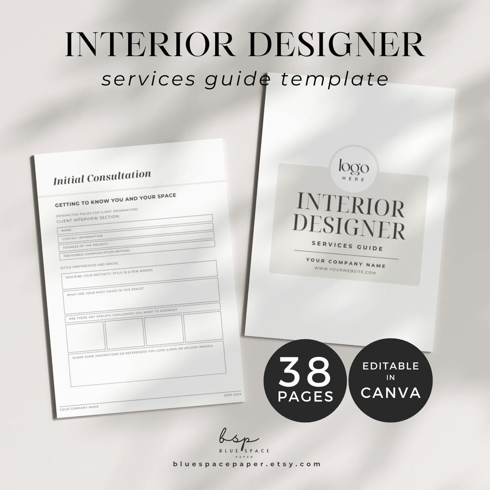 Client Welcome Packet for Interior Designers Template - DO014