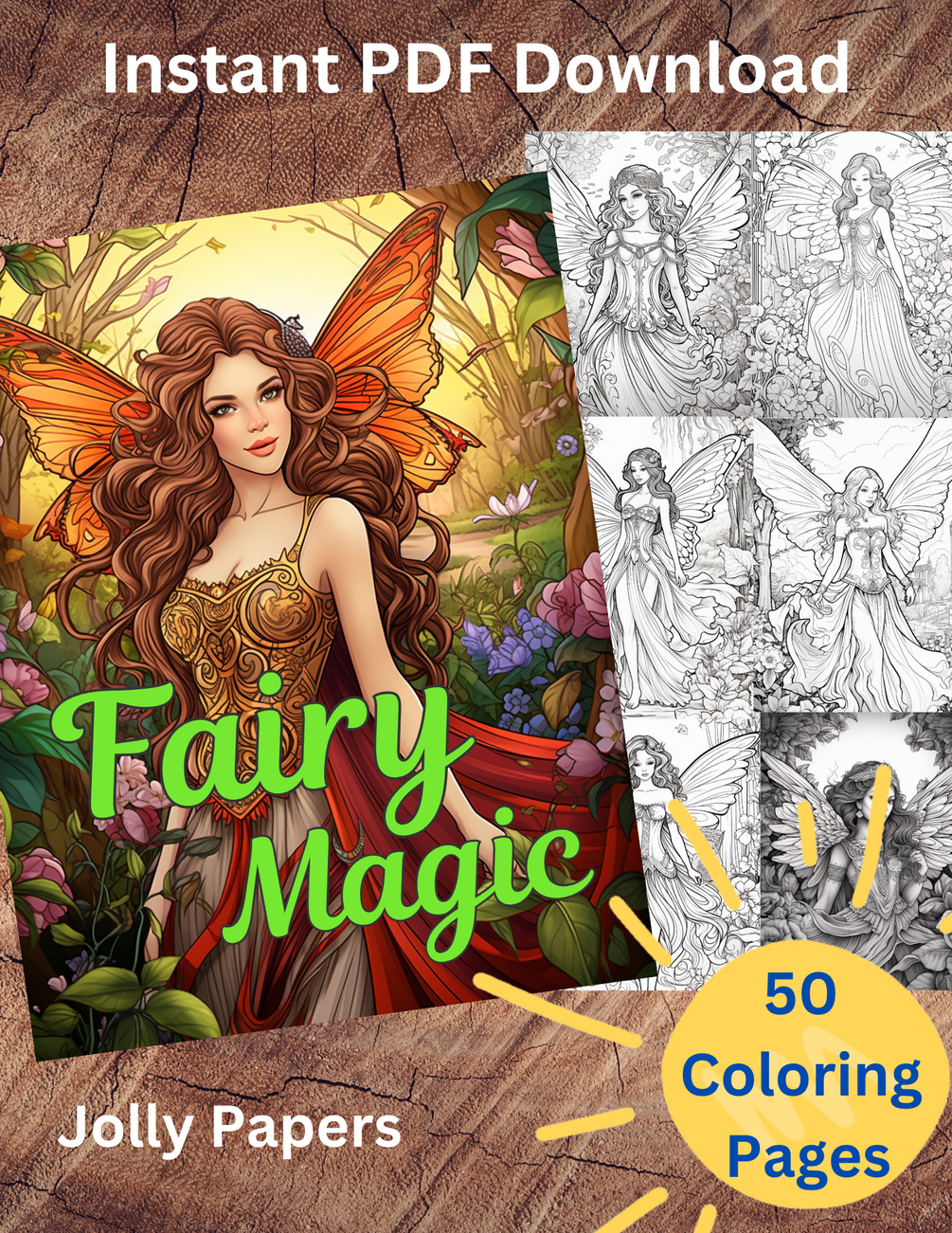 50 World Magic Fairies Coloring Pages - For Adult And Kids Coloring ...