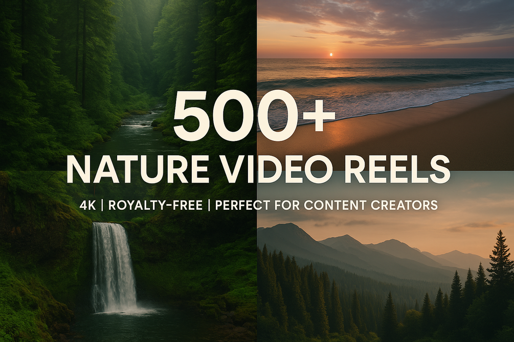 500+ Royalty-Free 4K Nature Video Reels – Cinematic Forest, Waterfall ...