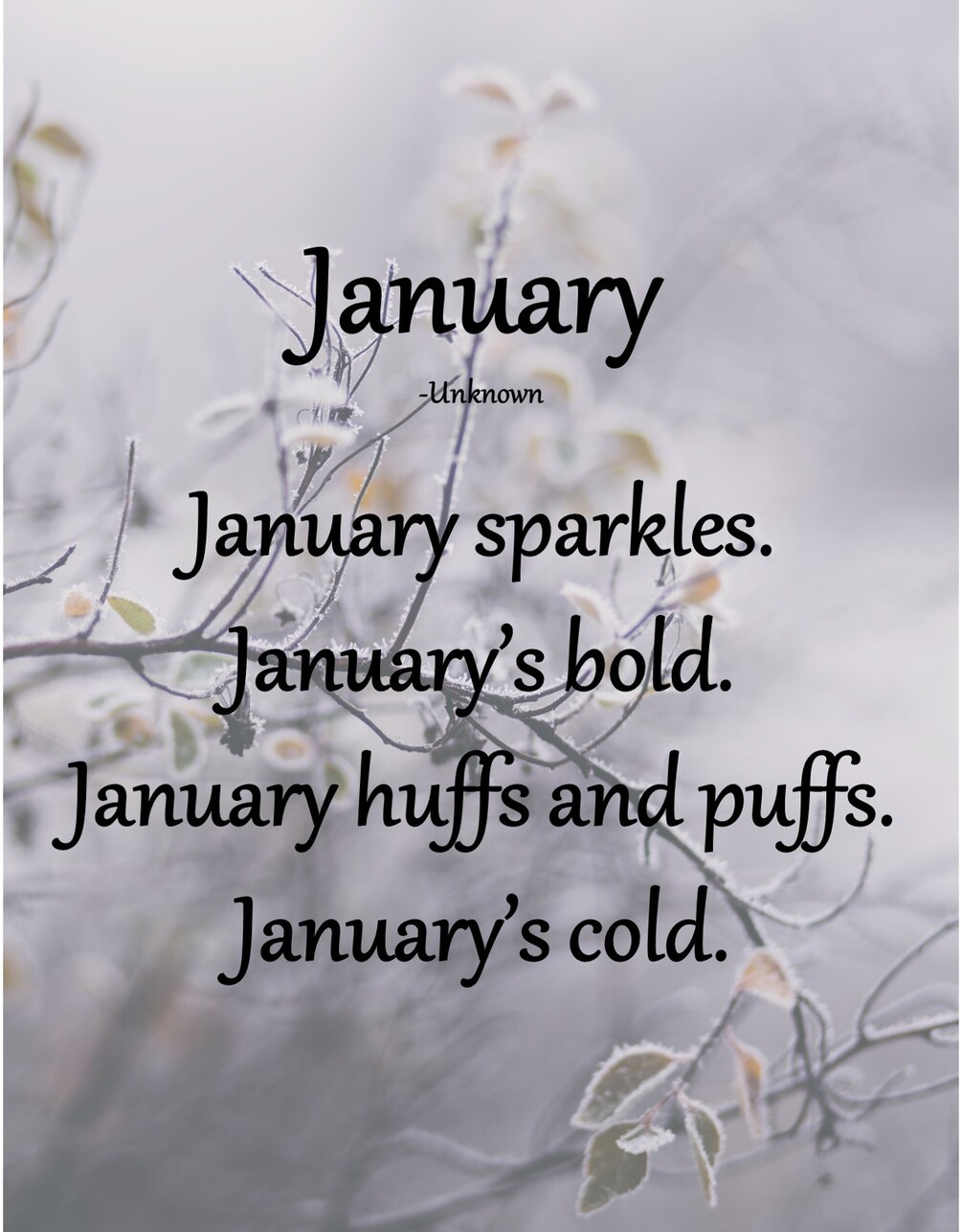 Poem: January