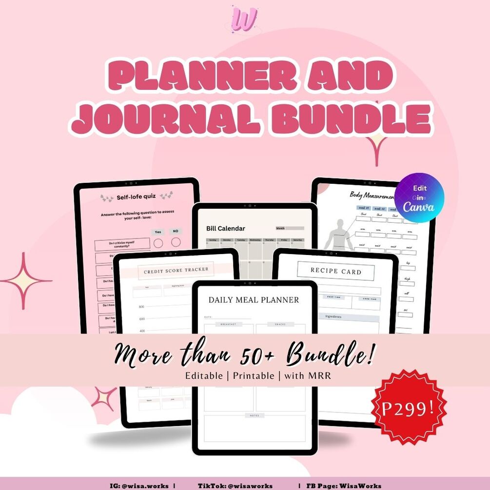 JOURNAL and PLANNER BUNDLE