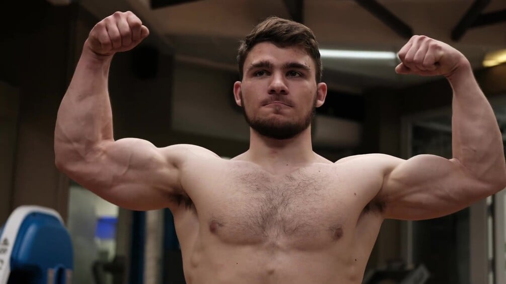 Andrey heavy gym workout