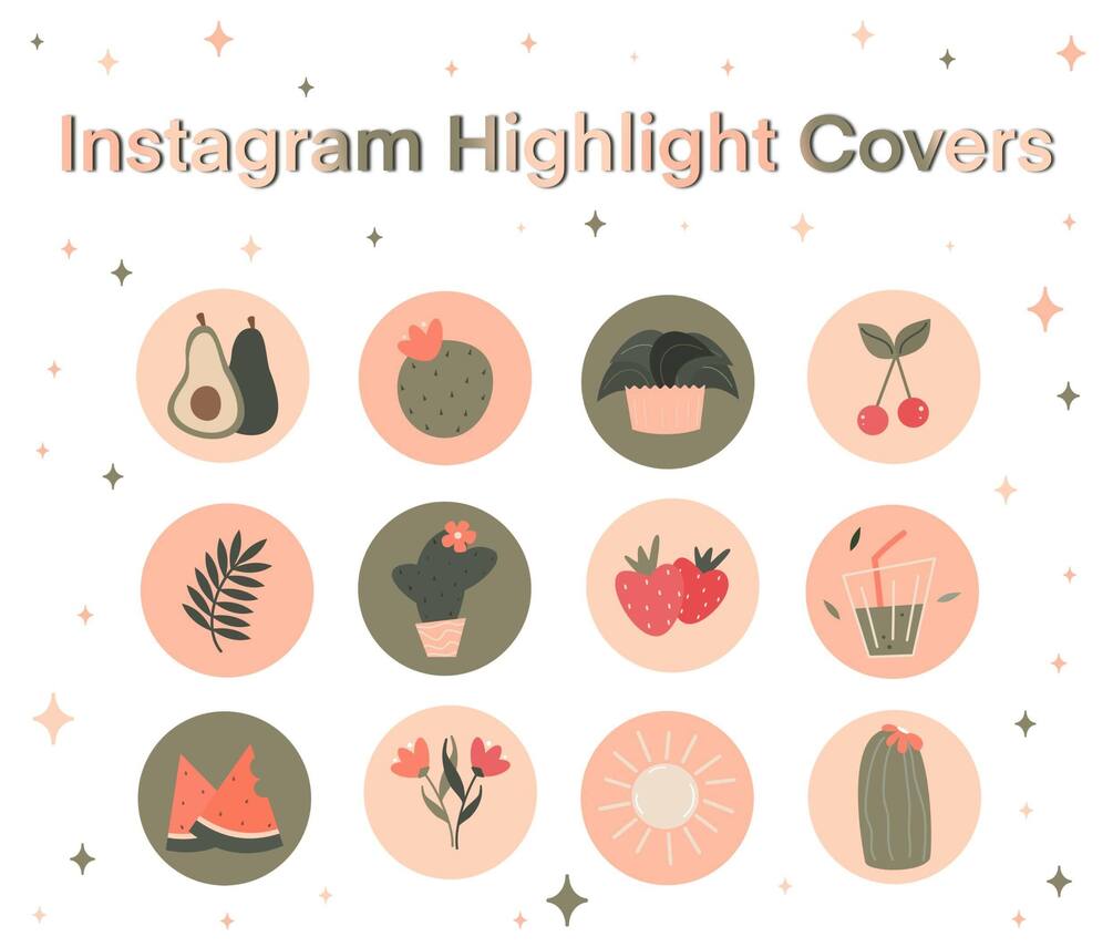 12 cute lovely Highlight Covers for Instagram account