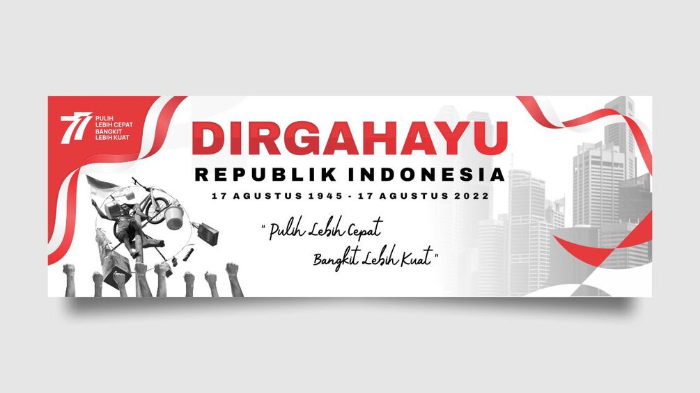 FREE Banner Spanduk 17 Agustus 2022