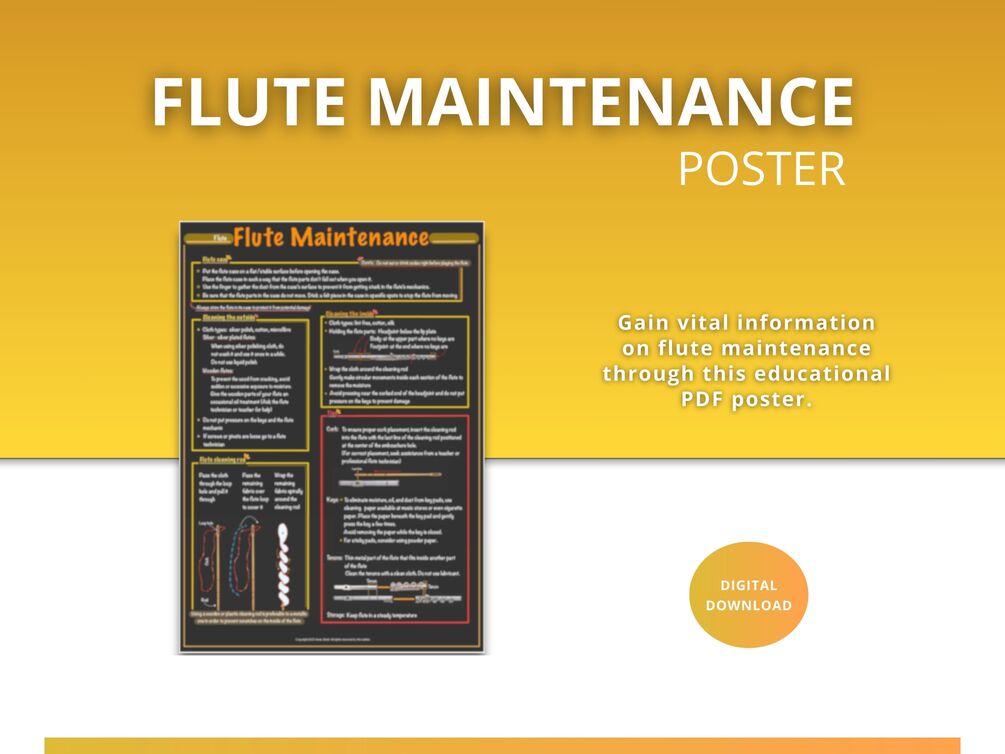 Flute Maintenance | Flute poster