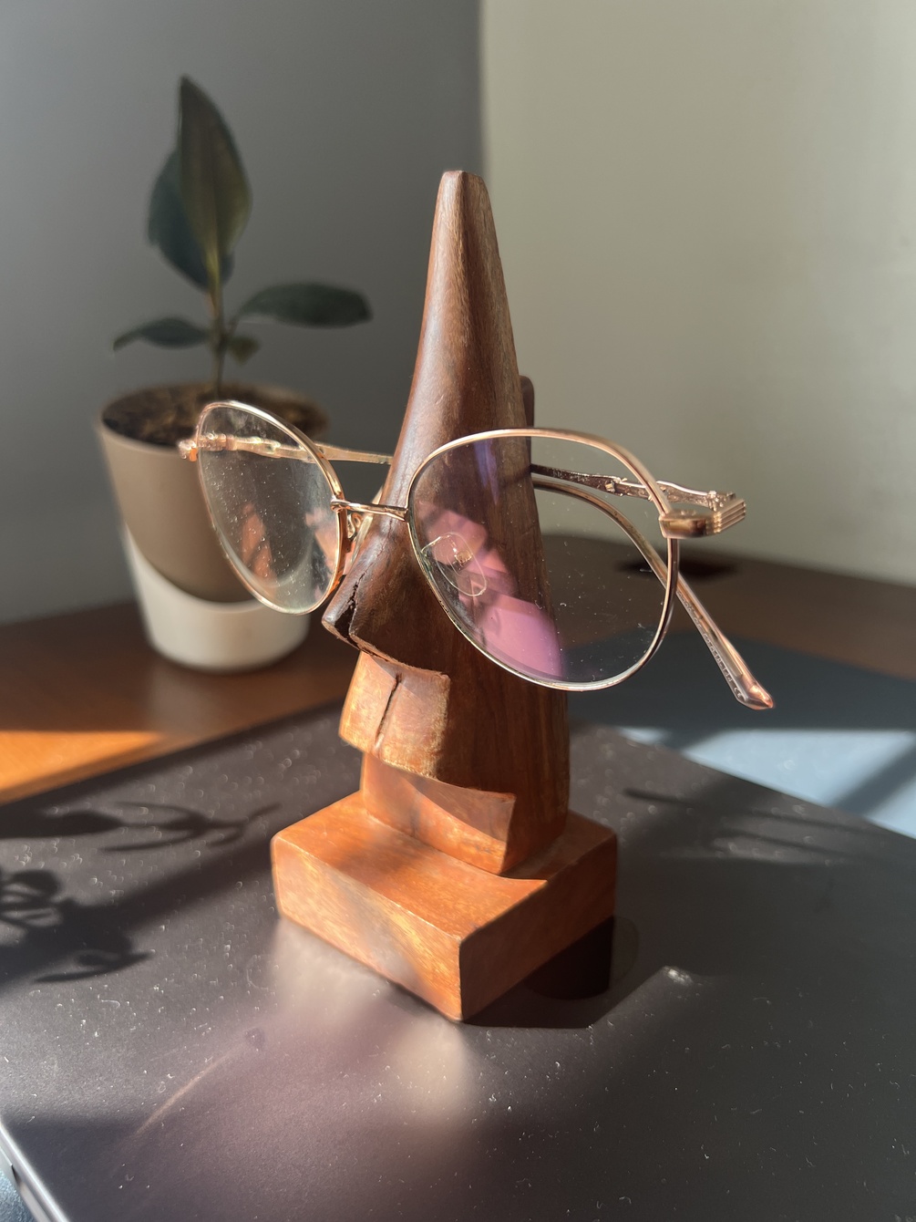 Wooden Display Stand, Spectacle Holder, Eyewear Retainer, Spec Holder