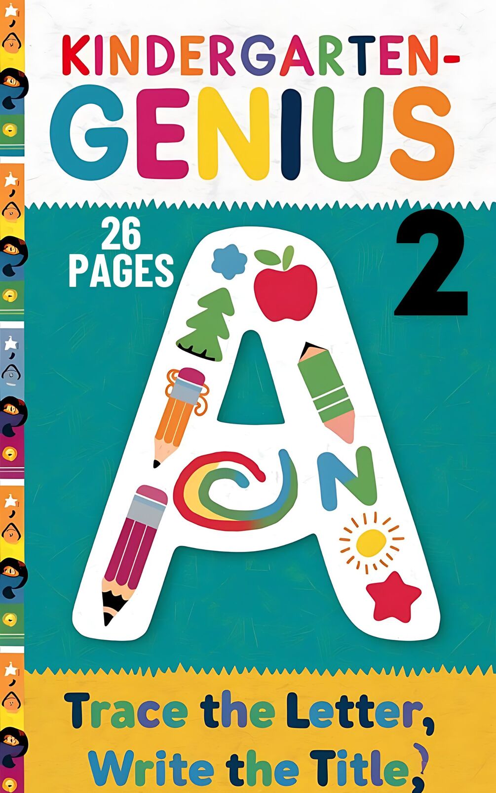 kindergarten-genius - Trace the Letter, and coloring 02