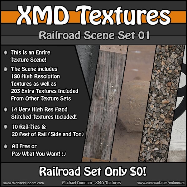 Texture Set - Railroad Scene 01