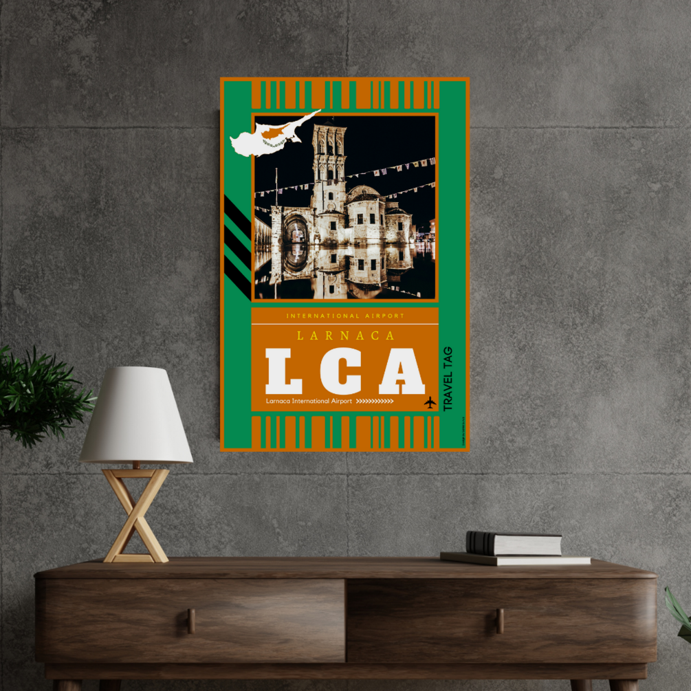 LCA LARNACA PRINTABLE AIRPORT CODE WALL ART