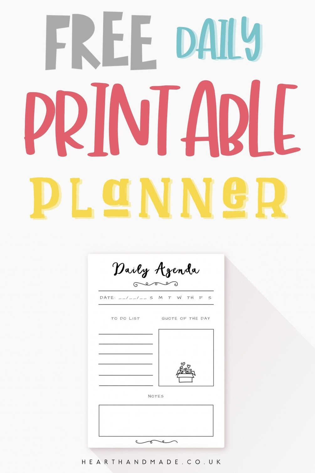 Daily Planner 2020, Daily Planner Printable - Download a Printable ...