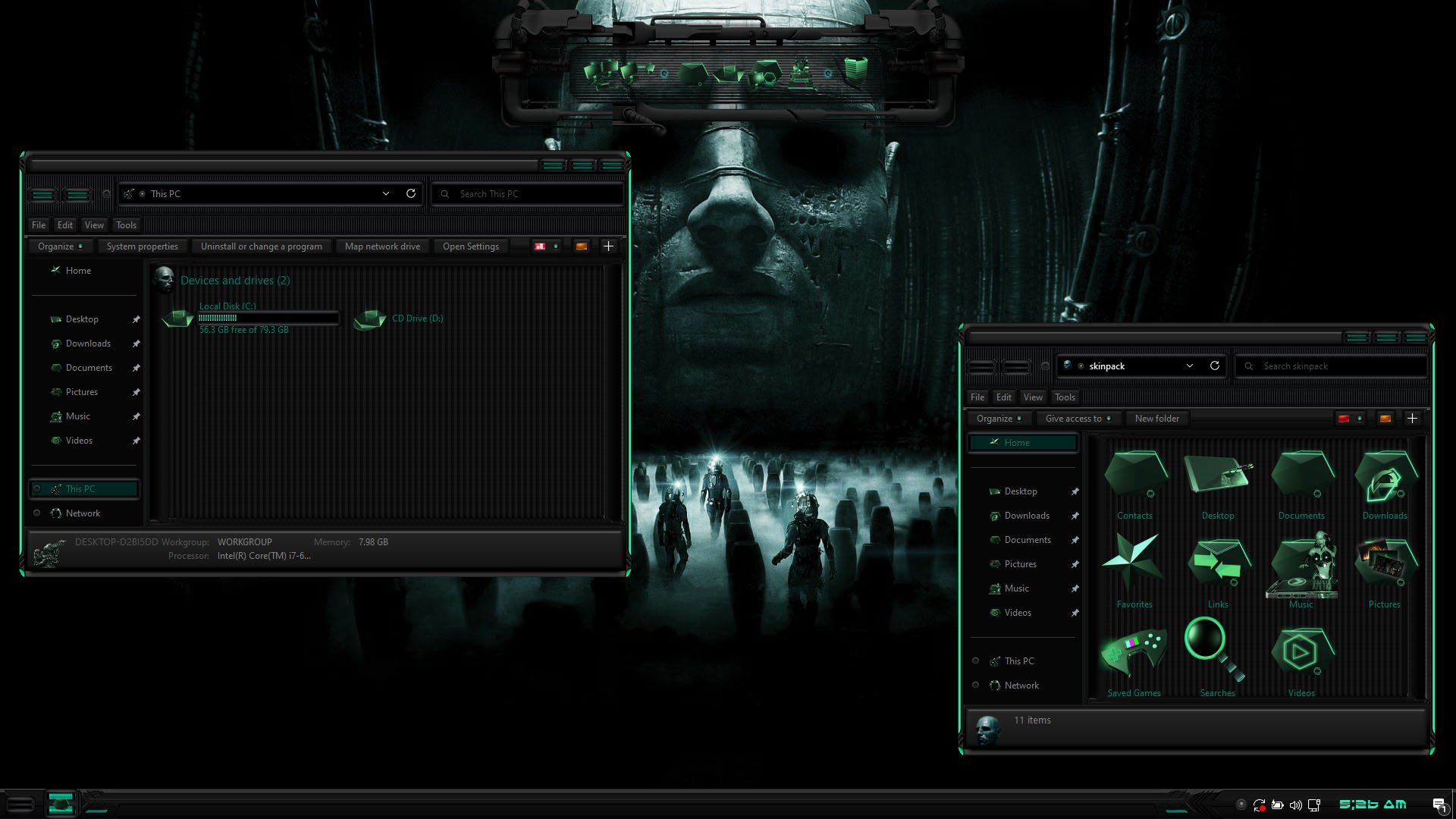 PROMETHEUS Premium Skin Pack for Win11 - skinpacks.com