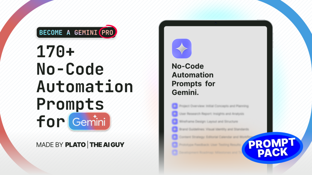 170+ No-Code Automation Prompts for Google Gemini